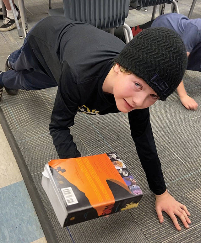 Students improve core strength through planking | Vashon-Maury Island ...