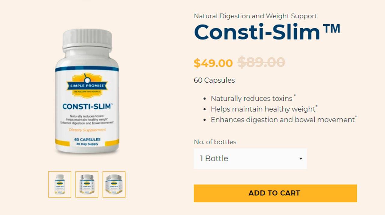 Consti-Slim Reviews - Simple Promise Ingredients That Work? | Vashon ...